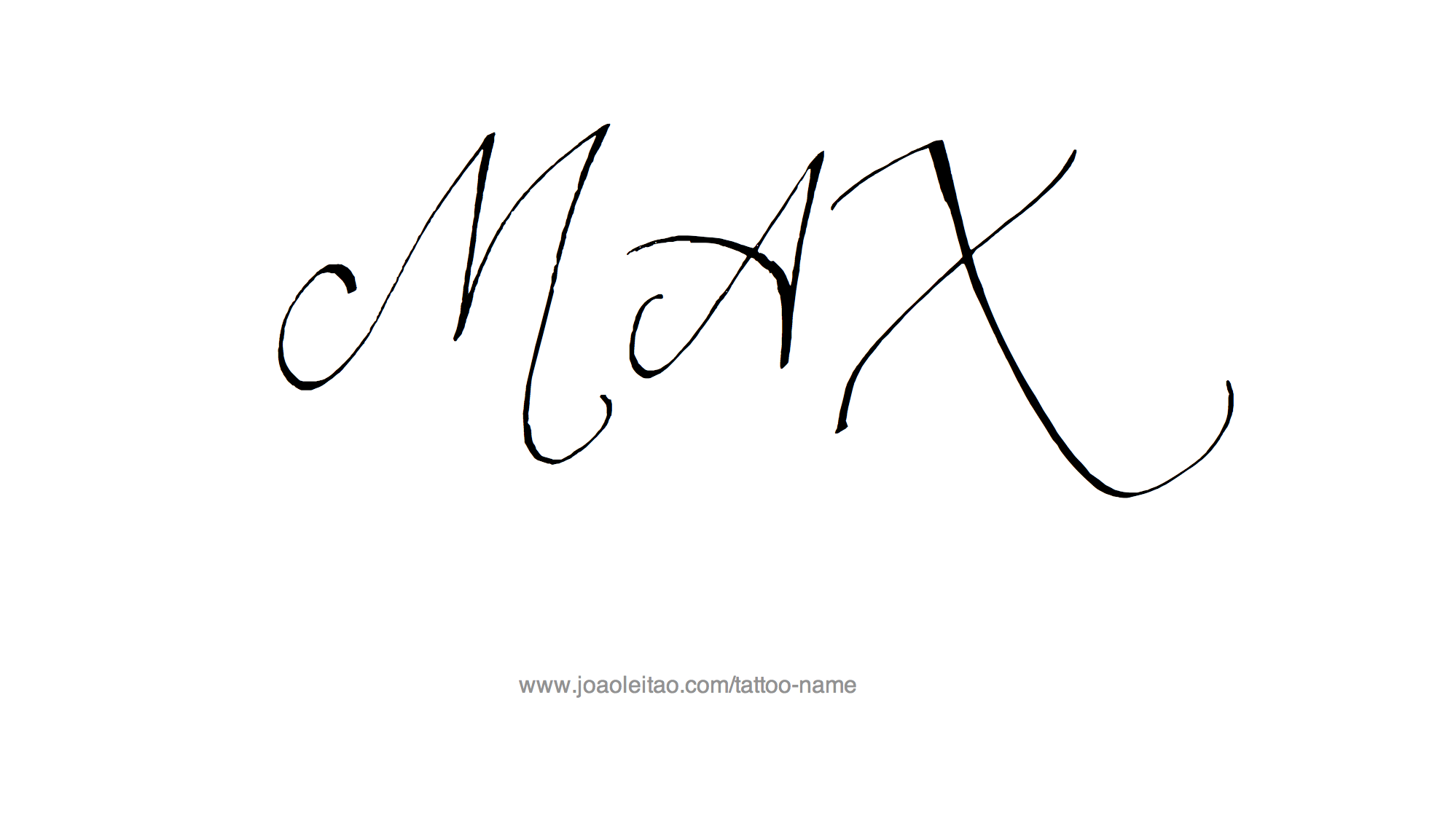 Max Name Tattoo Designs